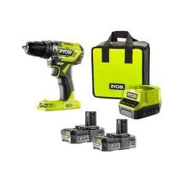 Ryobi ONE+ Akku-Schlagbohrschrauber R18PD5-220S, 18Volt gr&uuml;n/schwarz, 2x Li-Ionen Akku 2,0Ah