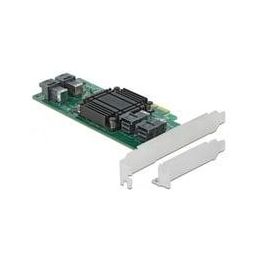 Delock PCI Express x8 Karte zu 4 x intern SFF-8643 NVMe LP, Controller