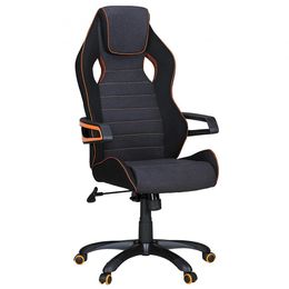 AMSTYLE Bürostuhl SPM1.258 schwarz/orange