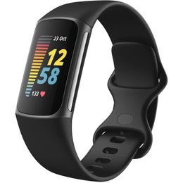 Google Fitbit Charge 5 Fitness Tracker, Graphit/Schwarz