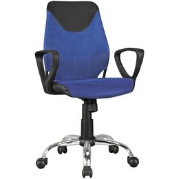 AMSTYLE Kinderdrehstuhl SPM1.357 blau/schwarz