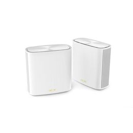 ASUS ZenWiFi XD6S AX5400 2er Set Weiß kombinierbarer Router (AX5400 Whole-Home Dual-Band Mesh WiFi 6 System, Abdeckung v