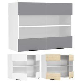 Vcm Küchenschrank Breite 80 cm Glastür Hängeschrank Glas Küche Küchenmöbel Fasola