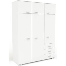 Parisot Kleiderschrank 6-türig Galaxy 2 Weiß