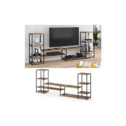 VICCO Anbauwand Medienwand Lowboard Fyrk Wohnwand offen Wohnzimmer Wand TV Board