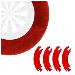 BEST Sporting Dart Umrandung, passend für alle Dartboards mit 45,5cm Durchmesser, vierteilig, 2,5 kg, rot