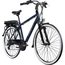 agon Avesa E Bike Trekkingrad Damen Herren ab 155 cm mit Nabenmotor Pedelec Trekking Fahrrad mit 21 Gang und Beleuchtung StVZO