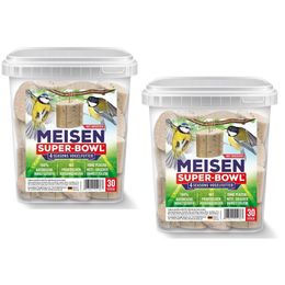 Delicia Meisen Super-Bowl mit Insekten 2x 30 Stück im Eimer 4Seasons Vogelfutter