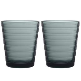 iittala - Aino Aalto Glasbecher 22 cl, dunkelgrau (2er-Set)