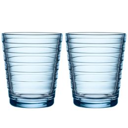 iittala - Aino Aalto Glasbecher 22 cl, aqua (2er-Set)