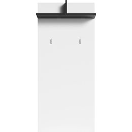 Garderobenpaneel Inosign "Ben" Garderobenpaneele Gr. B/H/T: 60 cm x 136 cm x 27 cm, schwarz-weiß (weiß, schwarz) Garderobenpaneel Garderobenpaneele Breite 60 cm, mit Kleiderhaken und Ablage