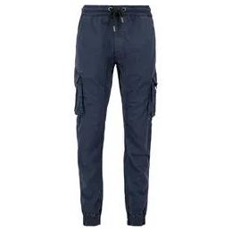 Jogginghose Alpha Industries "Alpha Industries Men - Jogger Cotton Twill Jogger" Gr. 2 XL, Normalgrößen, blau (ultra navy) Herren Hosen