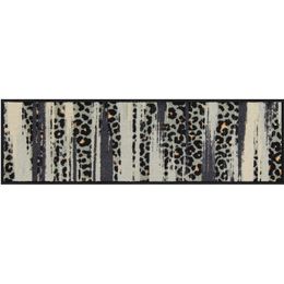 Fußmatte Salonloewe Teppiche Gr. B/L: 30 cm x 100 cm, 7 mm, 1 St., grau (grau, anthrazit) Fußmatten gemustert