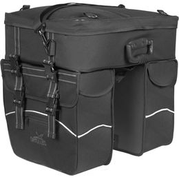 Fahrradtasche GREENLANDS BICYCLE BAGS "Greenlands Doppel Tasche Touring" Taschen Gr. B/H/T: 60cm x 16cm x 60cm, schwarz