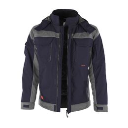 Qualitex HIGH QUALITY WORKWEAR Winterjacke PRO Winter marine/grau Damen: 60 Herren: 4XL