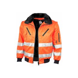 Qualitex HIGH QUALITY WORKWEAR Pilotenjacke signal warnorange Damen: 56 Herren: 3XL