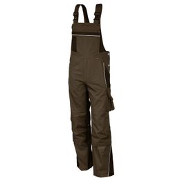 Qualitex HIGH QUALITY WORKWEAR Latzhose PRO haselnuss/kastanie Damen: 52 Herren: 58