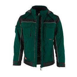 Qualitex HIGH QUALITY WORKWEAR Winterjacke PRO Winter gr&uuml;n/schwarz Damen: 64 Herren: 5XL