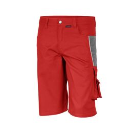 Qualitex HIGH QUALITY WORKWEAR Shorts PRO rot/grau Damen: 38 Herren: 44