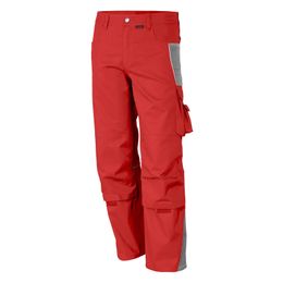 Qualitex HIGH QUALITY WORKWEAR Bundhose PRO rot/grau Damen: 46 Herren: 52