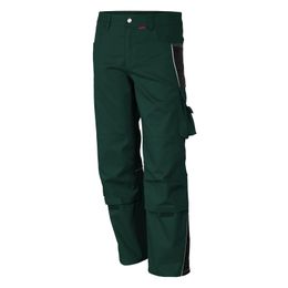 Qualitex HIGH QUALITY WORKWEAR Bundhose PRO gr&uuml;n/schwarz Damen: 38 Herren: 44