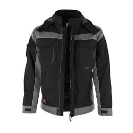 Qualitex HIGH QUALITY WORKWEAR Winterjacke PRO Winter schwarz/grau Damen: 56 Herren: 3XL