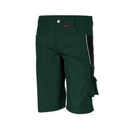 Qualitex HIGH QUALITY WORKWEAR Shorts PRO gr&uuml;n/schwarz Damen: 54 Herren: 60