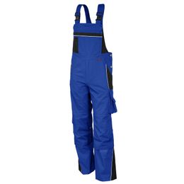 Qualitex HIGH QUALITY WORKWEAR Latzhose PRO kornblau/schwarz Damen: 56 Herren: 62