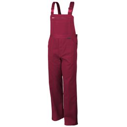 Qualitex HIGH QUALITY WORKWEAR Latzhose favorit rot Damen: 54 Herren: 60
