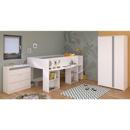 Parisot Kinderzimmer Set 3tlg "Pirouette 12" Wei&szlig;