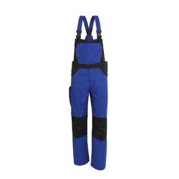 Qualitex HIGH QUALITY WORKWEAR Latzhose X-Serie kornblau/schwarz Damen: 60 Herren: 66