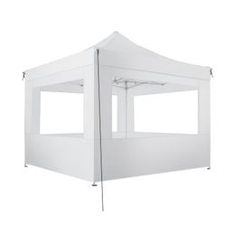 TecTake&reg; Aluminium Pavillon, 3 x 3 m, faltbar und h&ouml;henverstellbar, inklusive Spannseilen, Heringen und Tragetasche