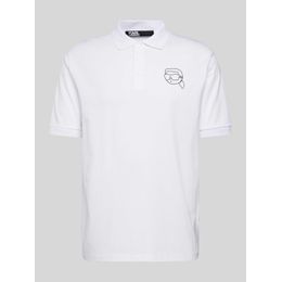 K by KARL LAGERFELD Poloshirt mit Logo-Print