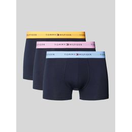 Tommy Hilfiger Trunks mit elastischem Logo-Bund im 3er-Pack