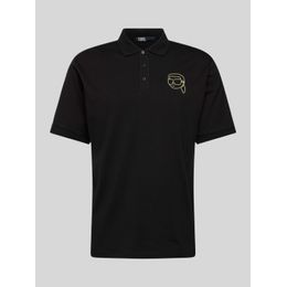 K by KARL LAGERFELD Poloshirt mit Logo-Print