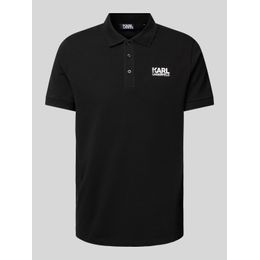 K by KARL LAGERFELD Poloshirt mit Logo-Print