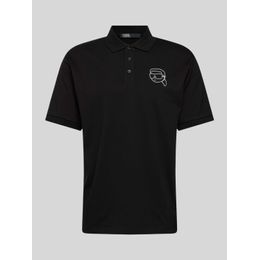 K by KARL LAGERFELD Poloshirt mit Logo-Print