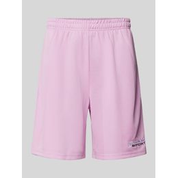 Karl Kani Regular Fit Shorts mit Label-Stitching