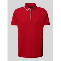 Tommy Hilfiger Regular Fit Poloshirt mit Logo-Stitching