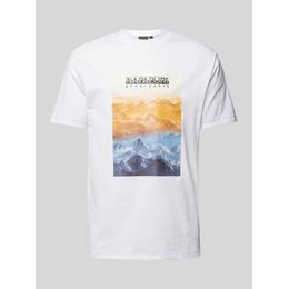 Napapijri T-Shirt mit Label-Motiv-Print