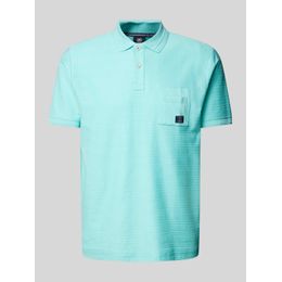 Lerros Poloshirt mit Label-Patch