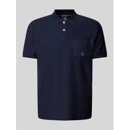 Lerros Poloshirt mit Label-Patch