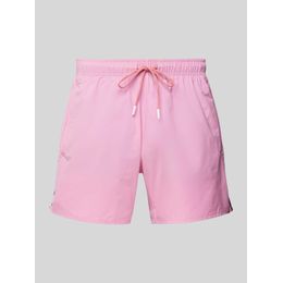 BOSS Regular Fit Badeshorts mit Label-Print Modell 'Iconic'