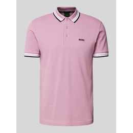 BOSS Green Regular Fit Poloshirt mit Label-Stitching Modell 'PADDY'