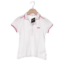 BOSS by Hugo BOSS Damen Poloshirt, weiß, Gr. 134