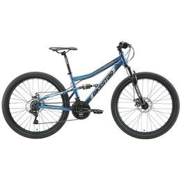 Mountainbike Bikestar Fahrräder Gr. 38 cm, 26 Zoll (66,04 cm), blau Full Suspension für Damen und Herren, Kettenschaltung