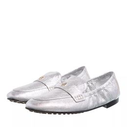Tory Burch Loafer - Ballet Loafer - Gr. 38,5 (EU) - in Silber - f&uuml;r Damen