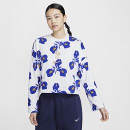 FFF Nike Fußball-Longsleeve mit Streifen für Damen - Weiß