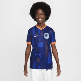 Netherlands (Women's Team) 2024/25 Stadium Away Nike Replika-Fußballtrikot mit Dri-FIT-Technologie (ältere Kinder) - Blau