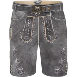 Almsach Kurze Lederhose Grey (Gr&ouml;&szlig;e: 48)